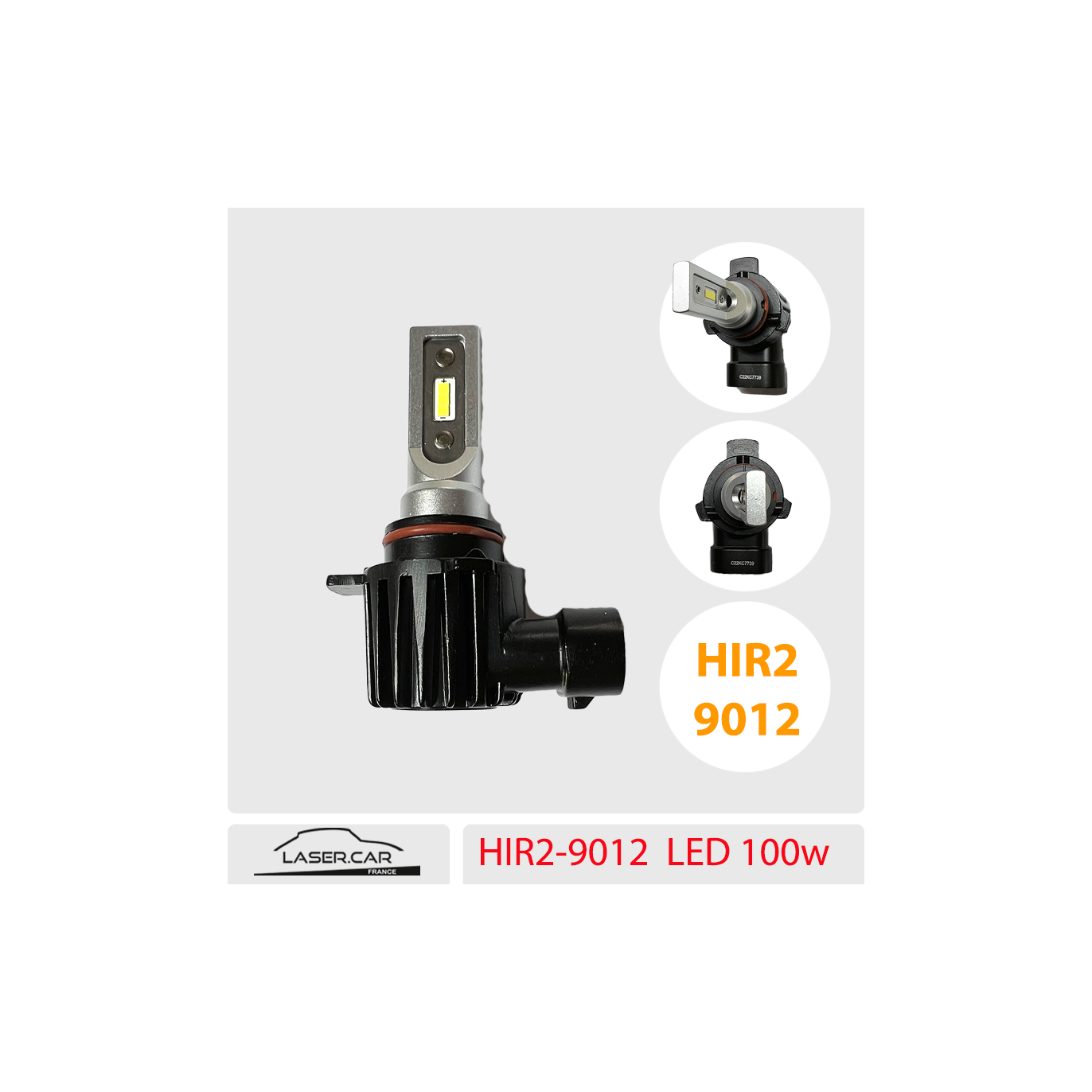Ampoules LED HIR2, LED 9012 plug & play 100W, gamme X PRO LASER CAR