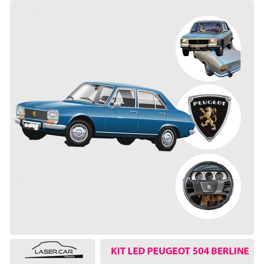 Kit LED pour PEUGEOT 504 BERLINE équipement des phares, veilleuses ...