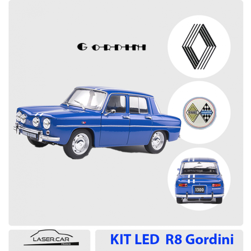 Kit LED pour RENAULT 8 ET 8 GORDINI, équipement des phares, veilleuses ...