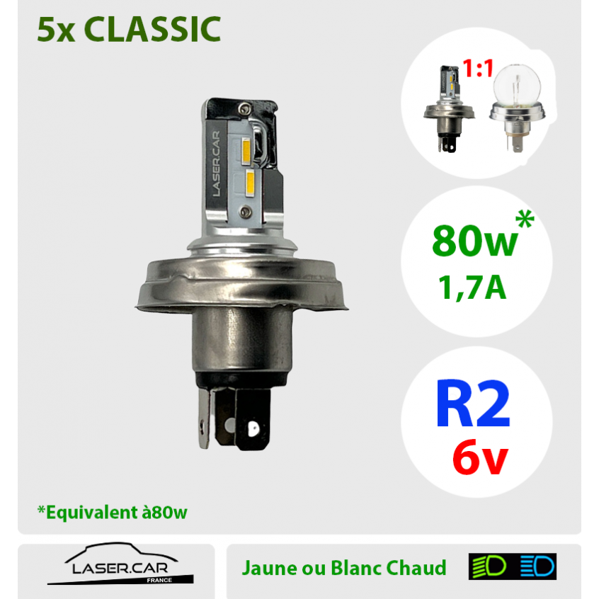 LED P45t R2 UEC 45/40W BILUX 6V CODE EUROPEEN lampe pour FEU DE ...